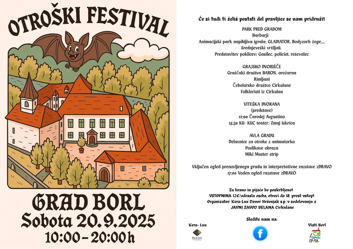 OTROŠKI FESTIVAL - GRAD BORL | Drugo | Cirkulane | Dogodki